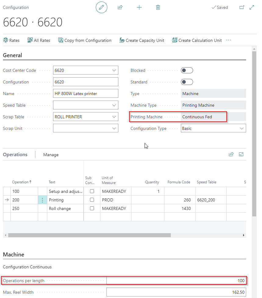Continuous fed press setup - PrintVis Documentation